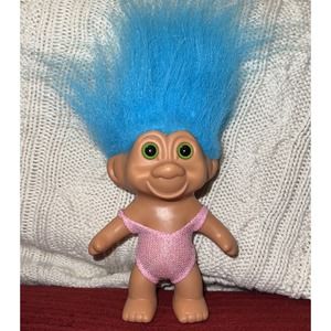 Tnt | Toys | 991 Tnt Troll Doll Blue Teal Hair Pink Ballerina Outfit ...